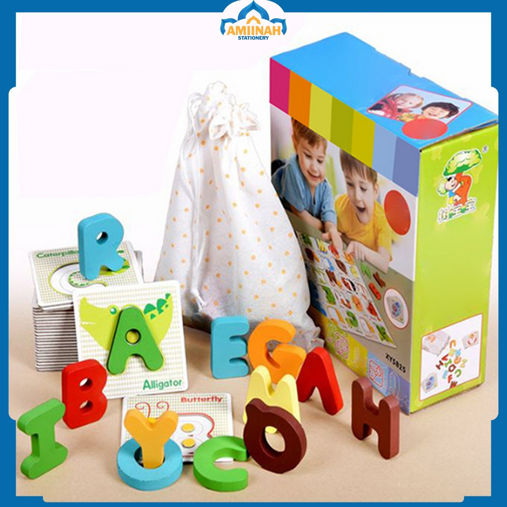 Jual Mainan Huruf dan Angka BRITISH CARD Anak / Kartu Alphabet Huruf ...