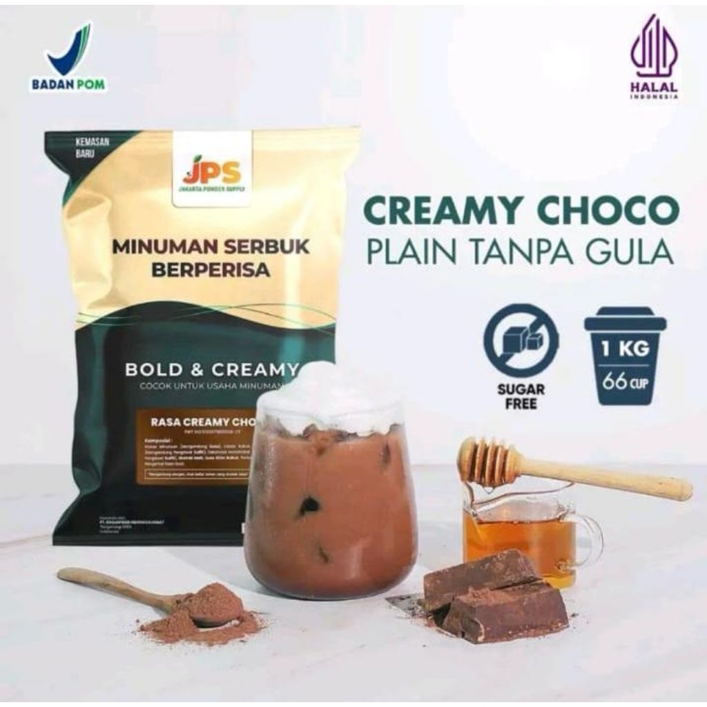 Jual Power Drink JPS Bubuk Minuman Rasa Creamy Choco Plain 1 Kg ...