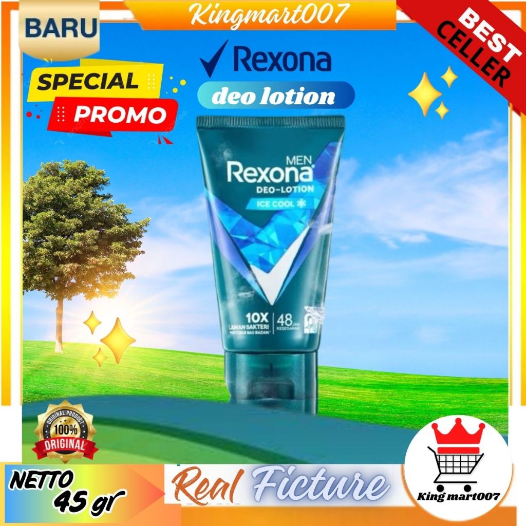 Jual Rexona Deo-Lotion Tube Ice Cool 45gr Pria 48 Jam ( promo ...
