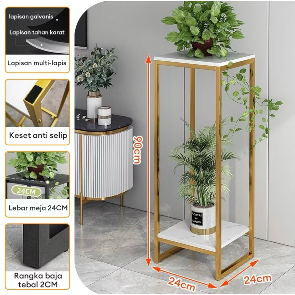 Jual Rak Bunga Besi Susun Rak Bunga Standing Planter Rak Bunga Ruang ...
