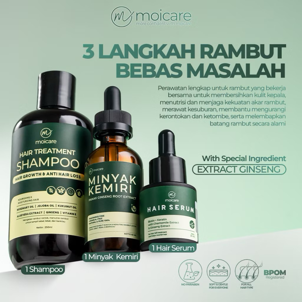 Jual COD|Moicare Hair Serum - Anti Hair Fall Treatment With Biotin ...