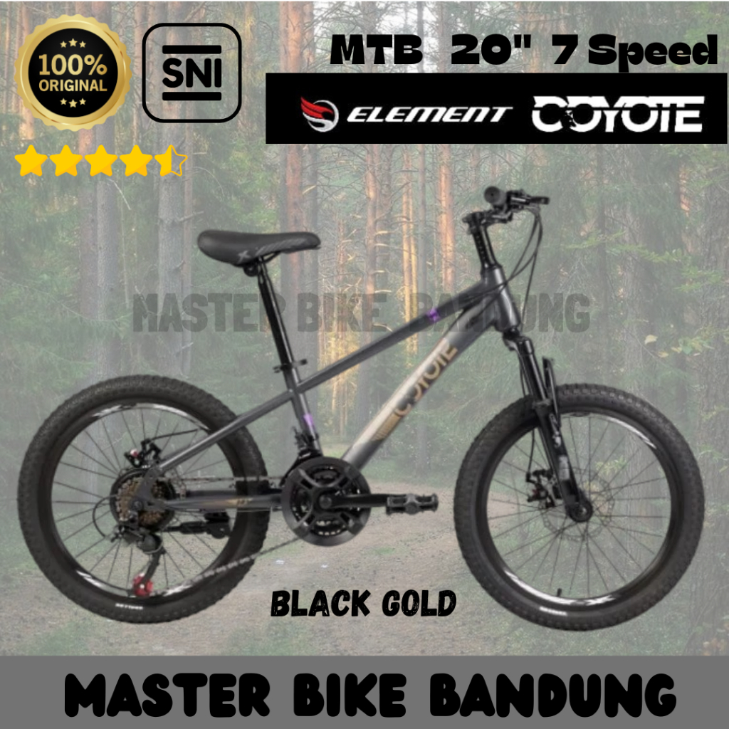 Jual Sepeda Gunung MTB ELEMENT COYOTE Ukuran 20 Inch Inner Cable Rem ...