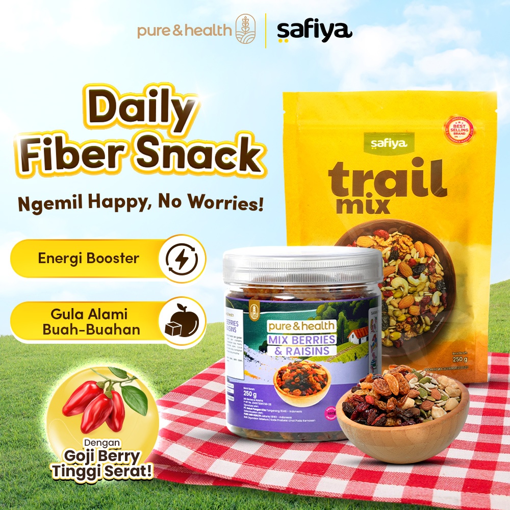 Jual Paket Trail Mix Safiya dan Mix Berry and Raisins - Cemilan Sehat ...
