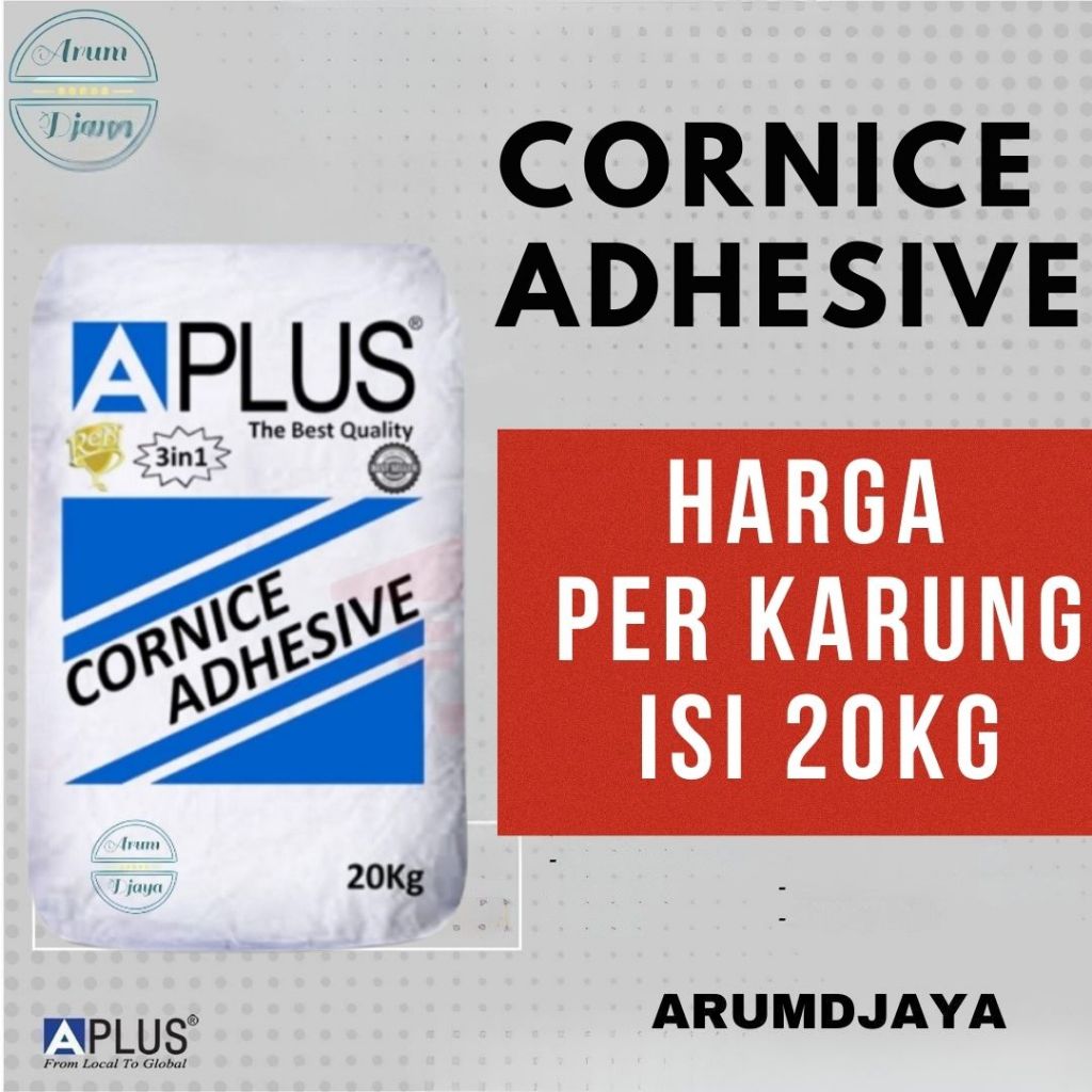 Jual Kompon Gipsum APlus - Compound Gypsum A Plus CORNICE ADHESIVE ...