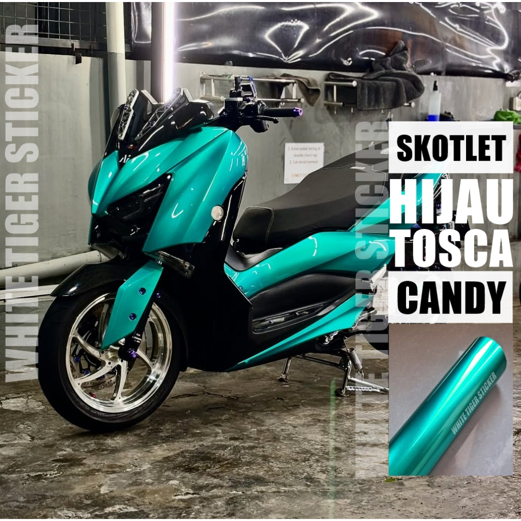 Jual SKOTLET STIKER MOTOR HIJAU TOSCA METALIK CANDY SKOTLET HIJAU TOSCA ...
