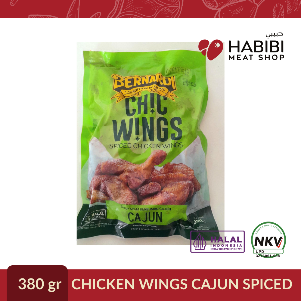 Jual BERNARDI CHICKEN WINGS CAJUN SPICED (380gr) | Shopee Indonesia