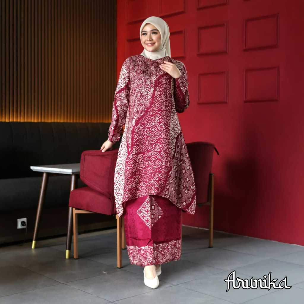 Jual SET BATIK TERBARU 2025 GAMIS BATIK MEWAH ELEGANT SET BATIK VISCOSE ...