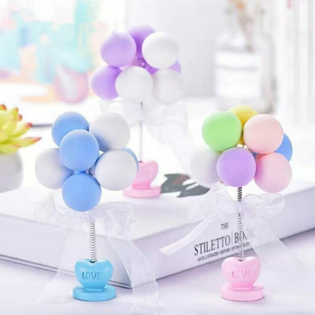 Jual {JS} Pajangan Dashboard Mobil / Hiasan kue ulang Tahun Balon ...