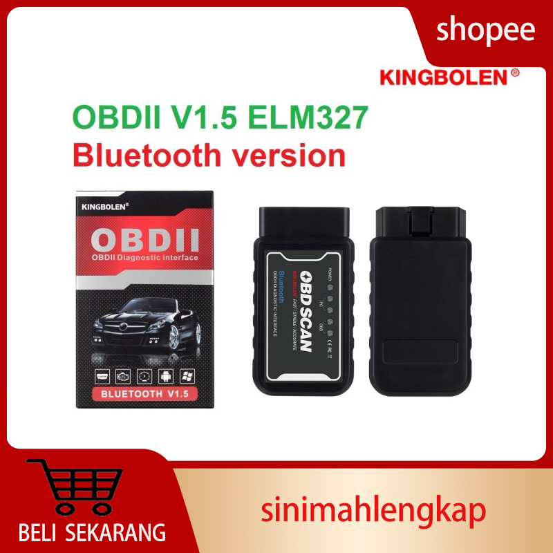 Jual KINGBOLEN Car Diagnostic OBD II OBD2 ELM327 V1.5 Scan PIC1825k80 ...