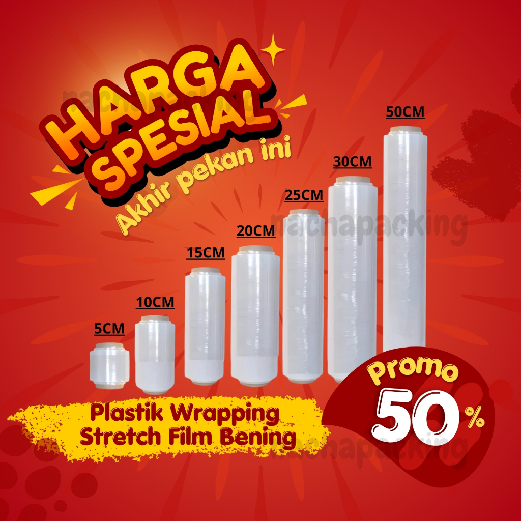 Jual Plastik Wrapping Barang / Stretch Film BENING WATERPROOF 5cm 10cm ...