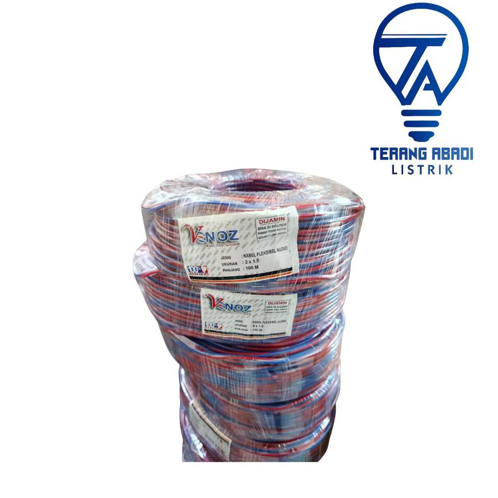 Jual Kabel Venoz Round Trans 2×1,5 (100mtr) | Shopee Indonesia
