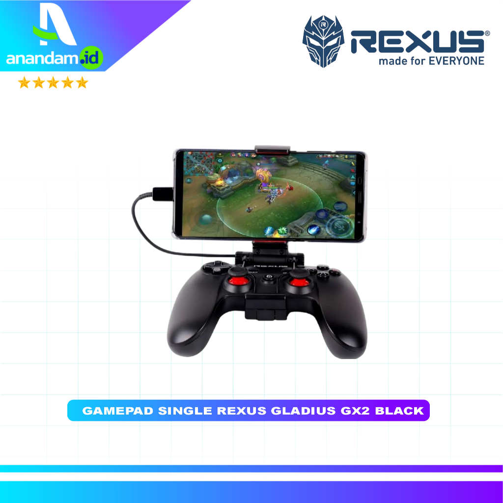 Jual Rexus Gladius GX2 Turbo Function Multi Mode Single Controller Joystick Gamepad - Black ...