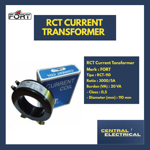 Jual RCT Current Transformer 3000/5A 20VA merk FORT tipe RCT-110 | Shopee Indonesia