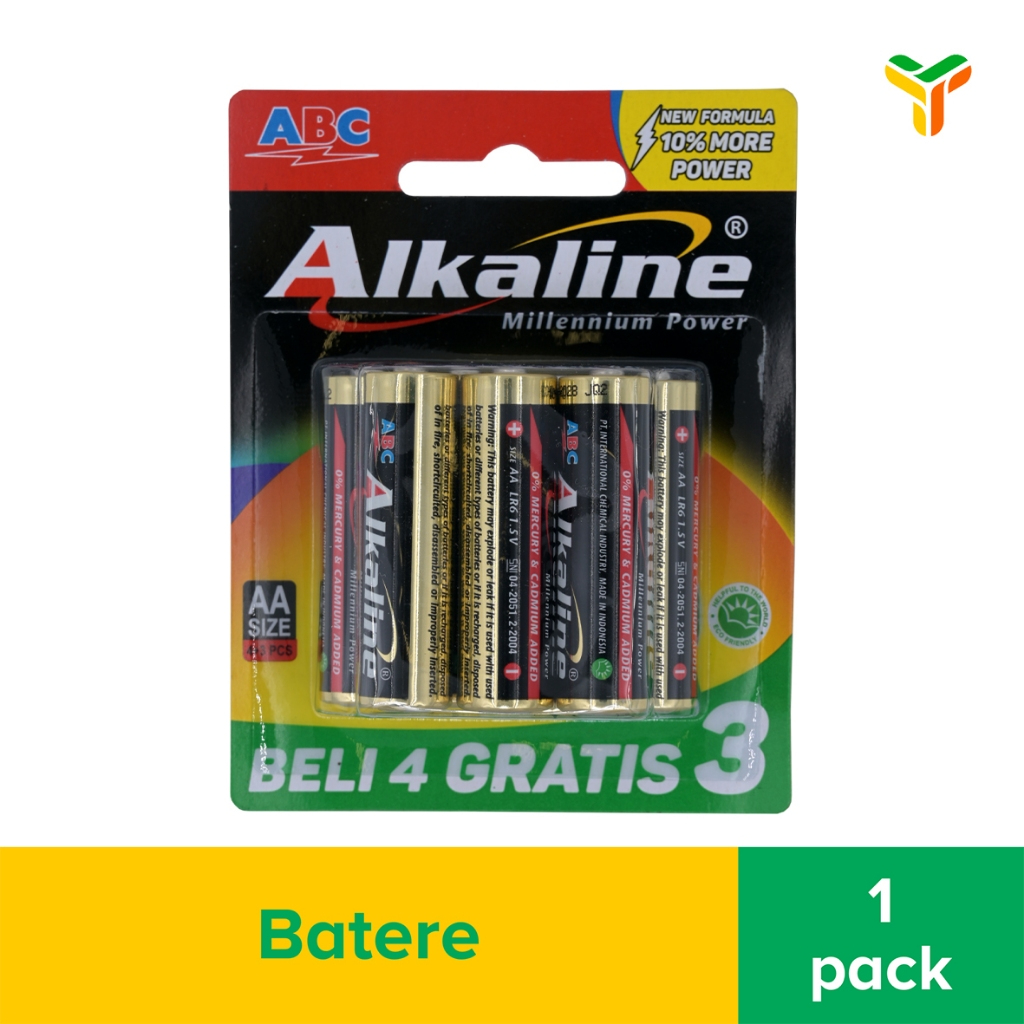 Jual Abc Alk Alkaline Millenium Power Lr 6AA 2S | Shopee Indonesia