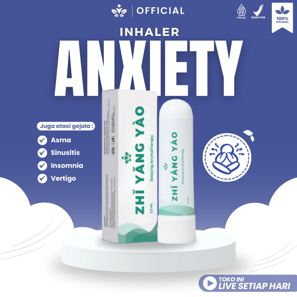 Jual ZHI YANG YAO Inhaler Anxiety Herbal Alami Atasi Stress Cemas ...