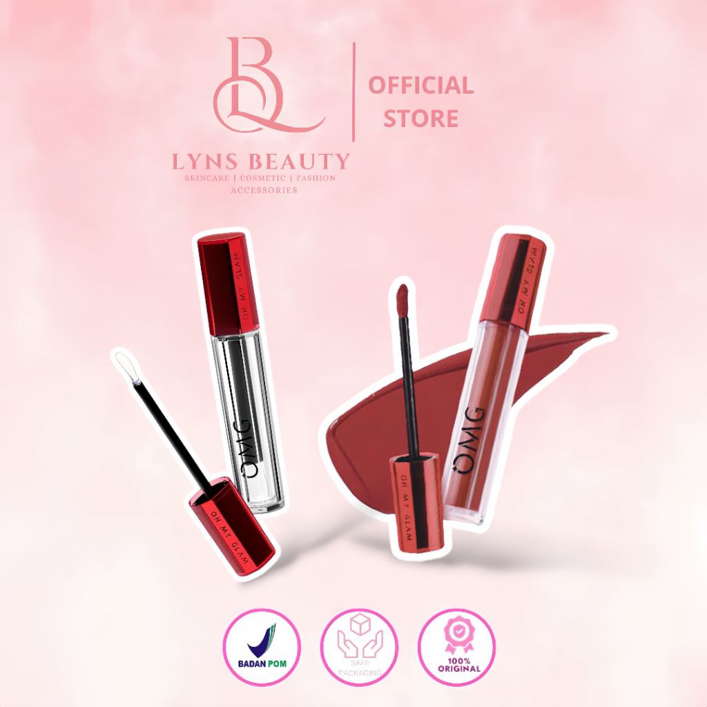 Jual OMG Oh My Glam Matte Kiss Lip Cream || OMG Oh My Glam Glossy Lip ...