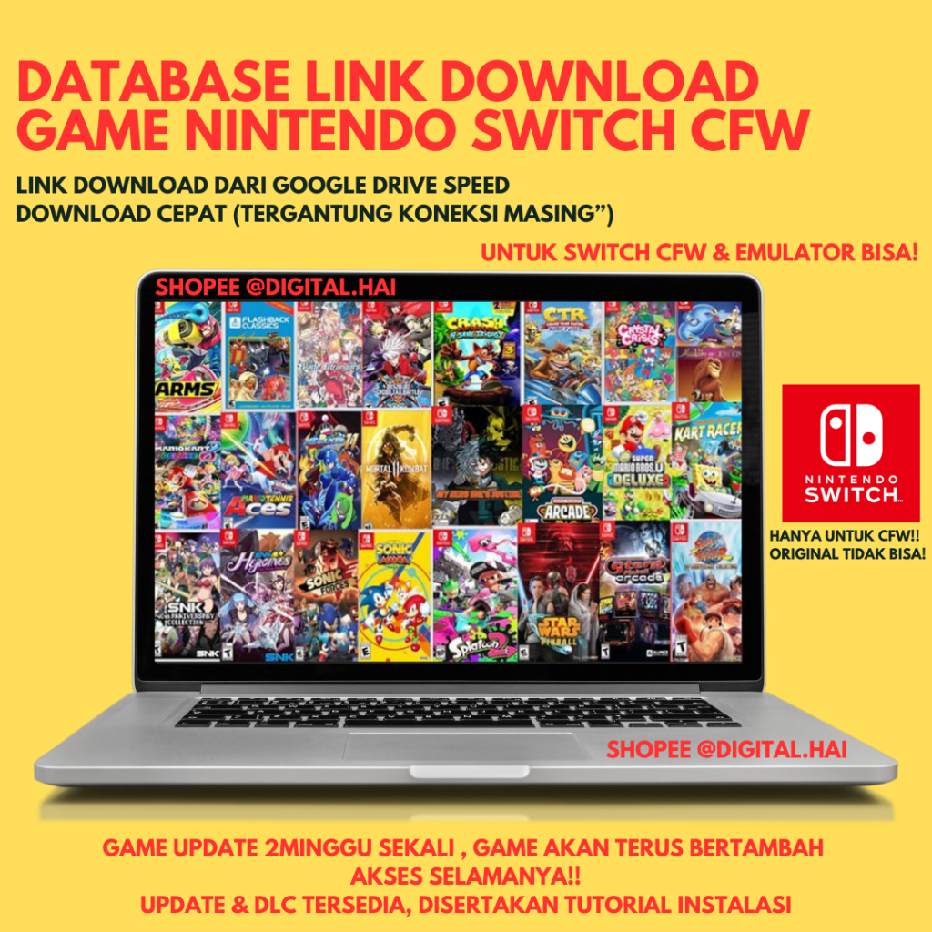 Jual DATABASE GAME NINTENDO SWITCH CFW LINK DOWNLOAD SELAMANYA | Shopee ...