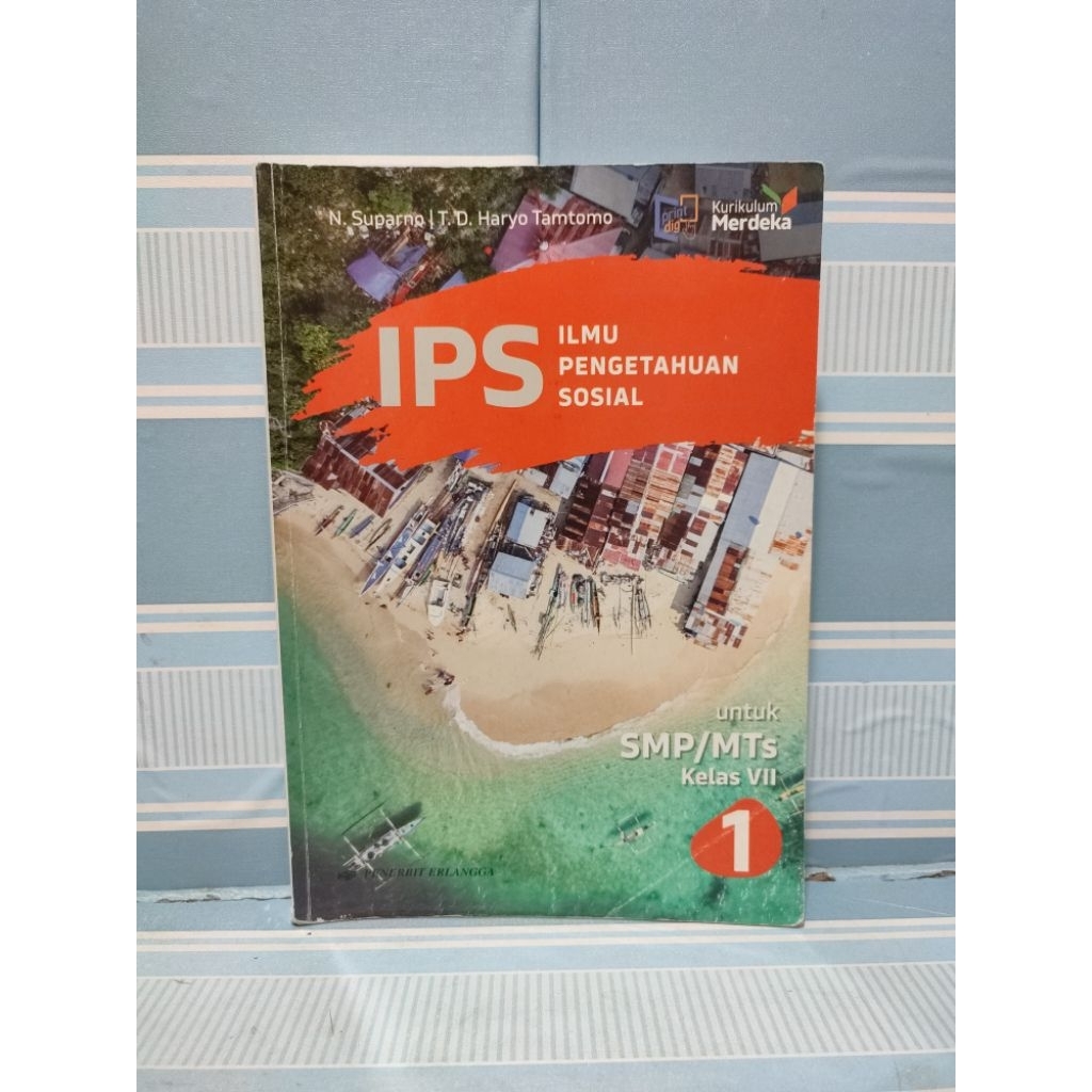 Jual Buku IPS ilmu pengetahuan sosial untuk SMP kelas 1 VII 7 kurikulum merdeka erlangga ...