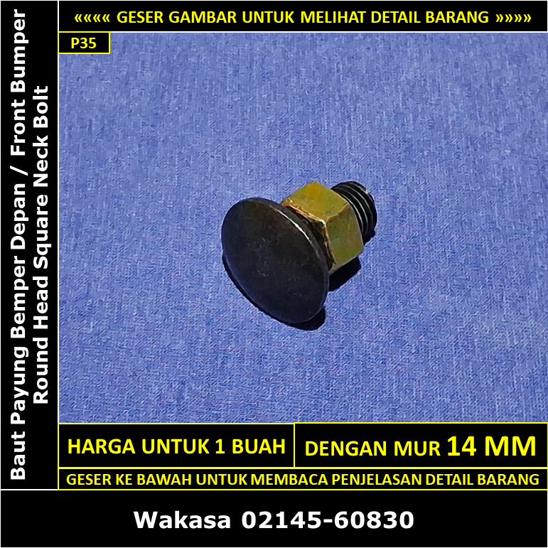 Jual Baut Bemper Depan (Mur 14 mm) Mitsubishi Colt Diesel Canter 2006 ...