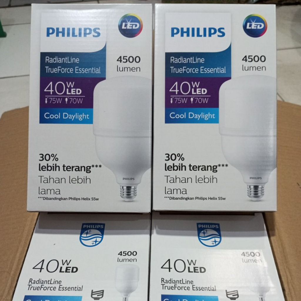 Jual Lampu Philips Radiantline TrueForce Essential 40W E27 6500K Putih | Shopee Indonesia