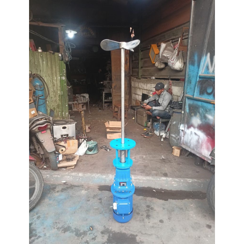 Jual agitator mixer 0,75kw 1hp 4pole with Gear box | Shopee Indonesia