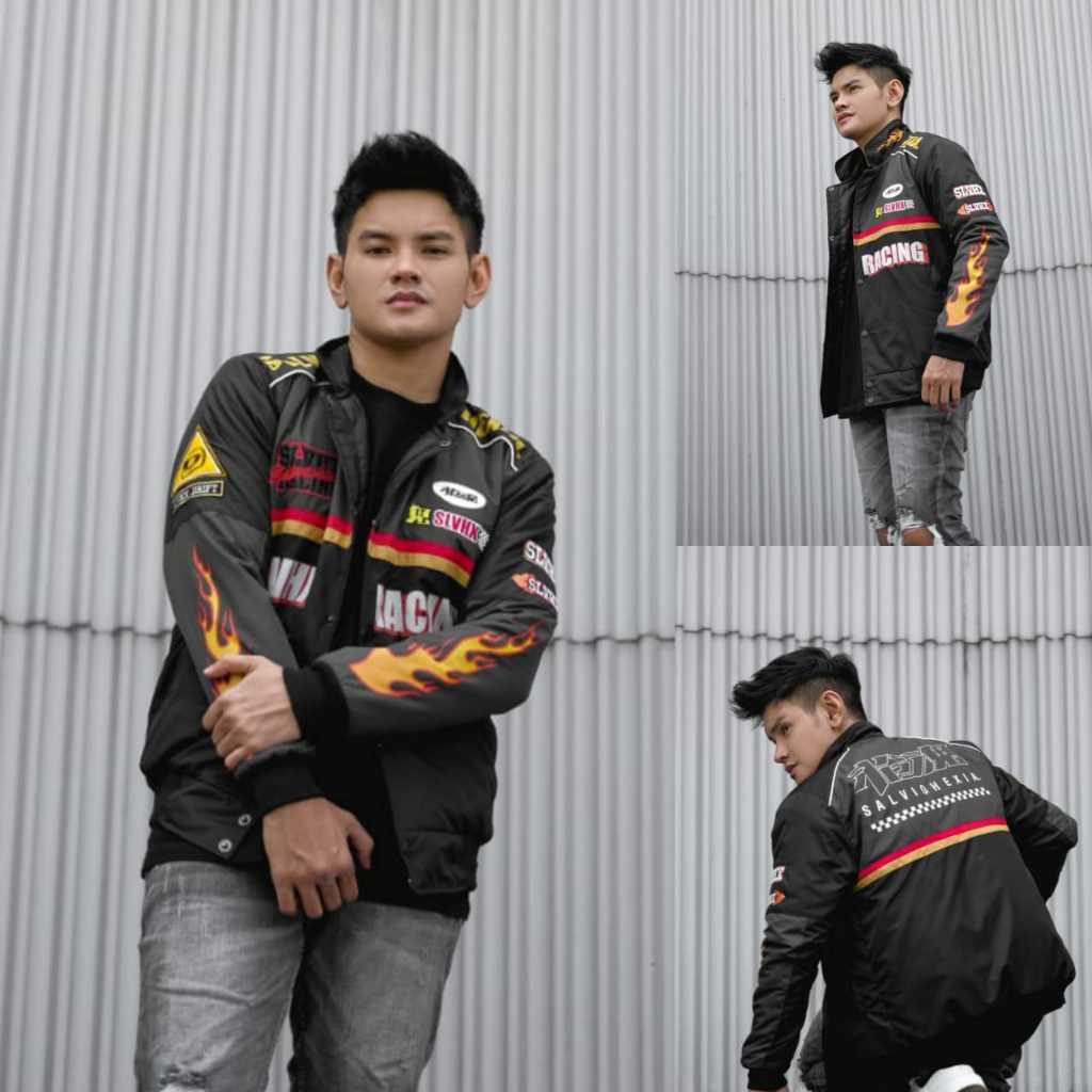 Jual NASCAR JACKET RACING PUTIH BLUE SALVIO HEXIA | Shopee Indonesia