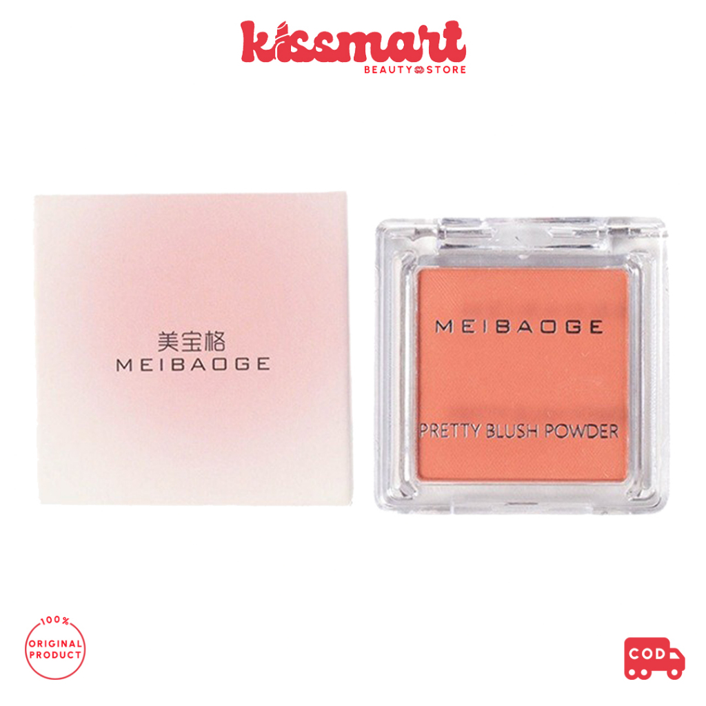 Jual [KM] MEIBAOGE Korean Mini Bronzer Matte Shimmer Single Color Blush ...