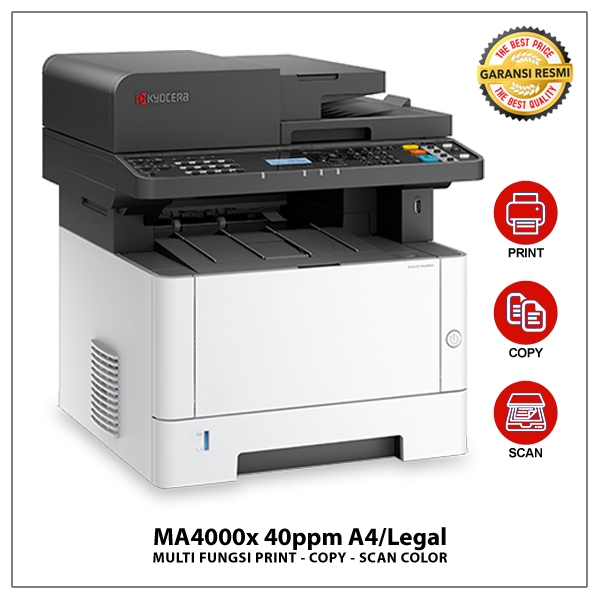 Jual Mesin Fotocopy Printer Multifungsi Kyocera MA4000x A4/F4 Folio ...
