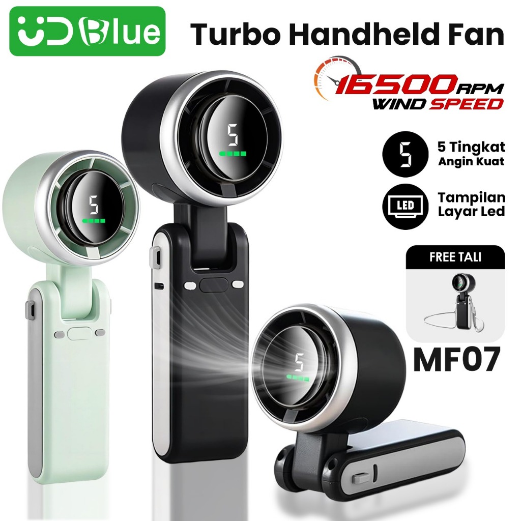Jual (16500RPM BS LIPAT) UDBlue Kipas Pendingin Portable Lipat Turbo ...