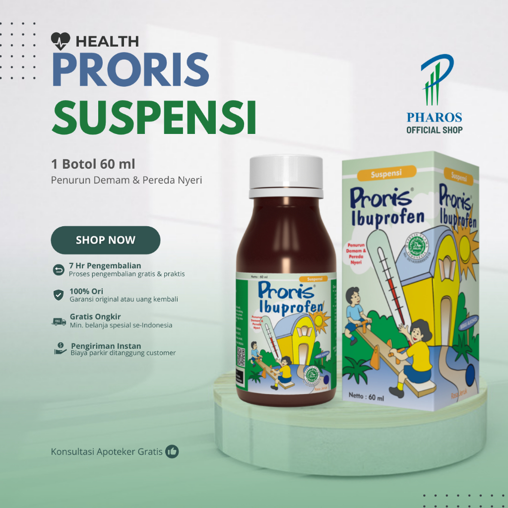 Jual Proris Suspensi 60 mL - Obat Penurun Panas / Obat Demam Anak ...