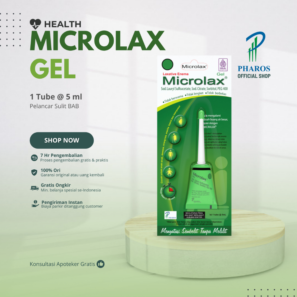 Jual Microlax Gel 1 Tube 5 mL / Susah BAB / Sembelit / Pelancar Sulit ...