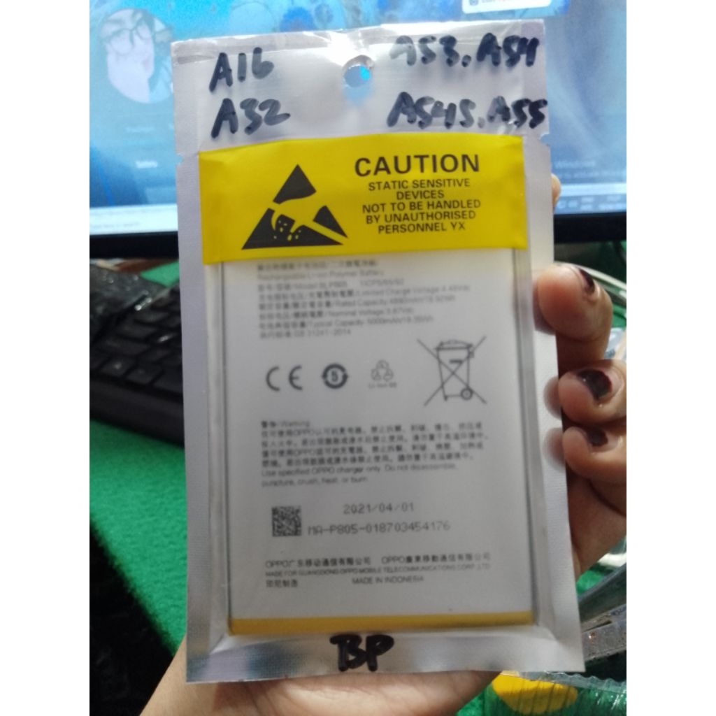 Jual Baterai Batere Batre OPPO BLP805 | Batere Oppo A16 A32 A33 A53 ...