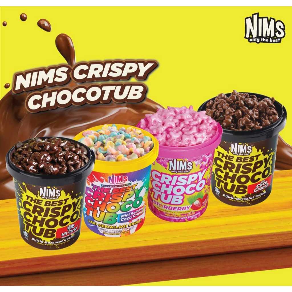 Jual NIMS Crispy Choco Tub 250GR / Cokelat Cereal | Shopee Indonesia