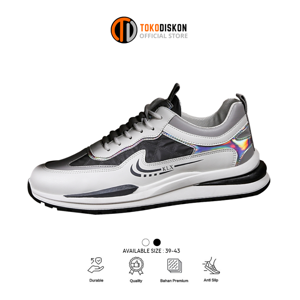 Jual 𝗧𝗢𝗞𝗢𝗗𝗜𝗦𝗞𝗢𝗡 Sepatu Sneakers Running Keren Pria Sepatu Remaja sporty ...