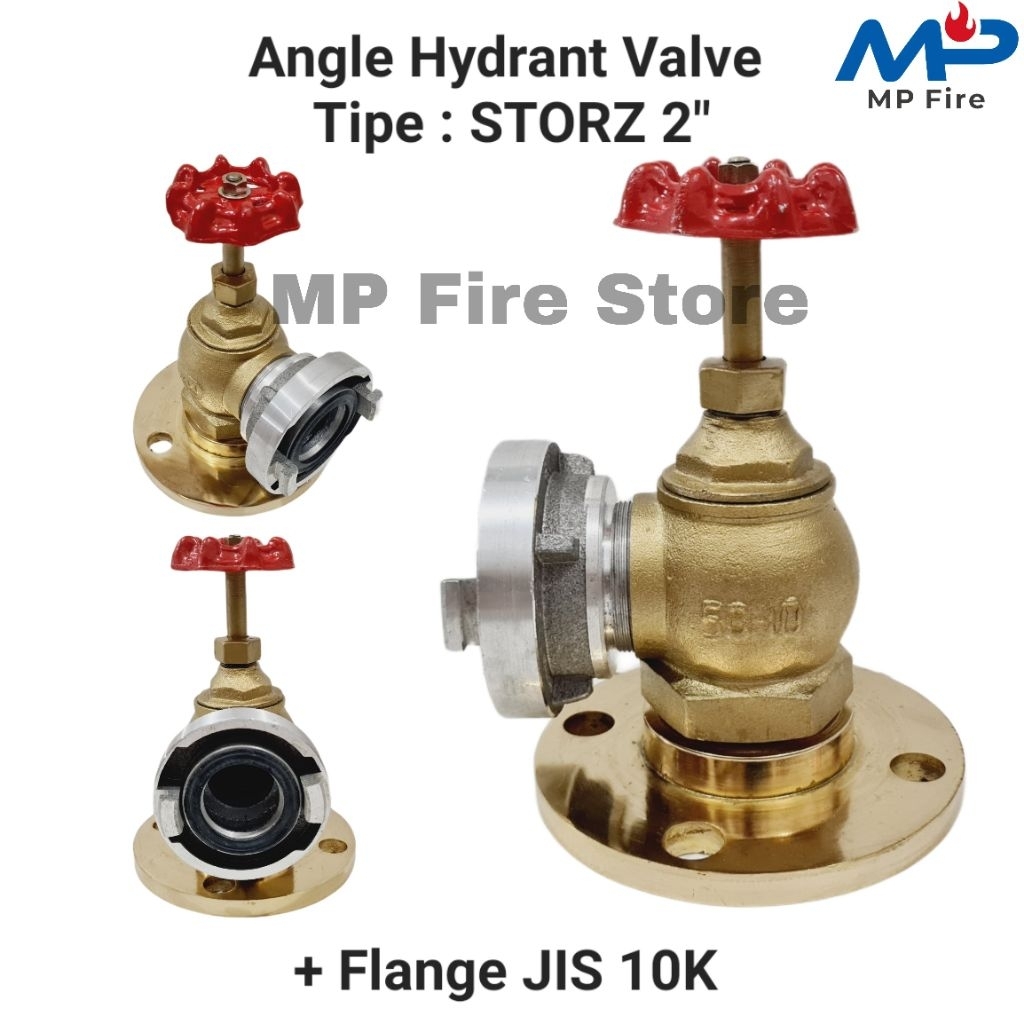 Jual FIRE ANGLE HYDRANT LANDING VALVE ZEKI 2 in 50 MM COUPLING STORZ ...