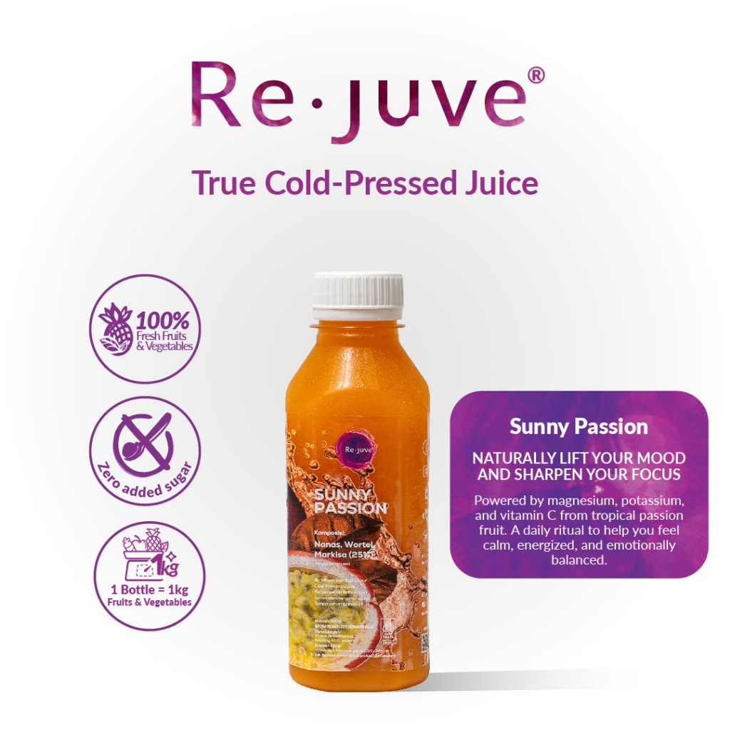 Jual Re.juve Jkt - Sunny Passion 250 ml (Cold-Pressed Juice / jus ...