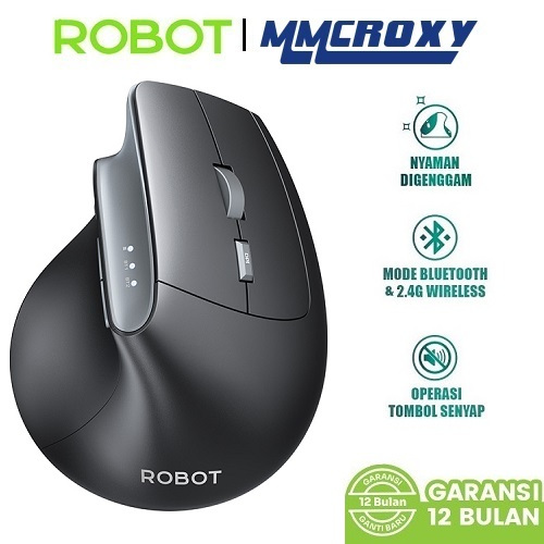Jual Robot Guru Master 2 Mouse Vertikal Multi Device Bluetooth+2.4G ...