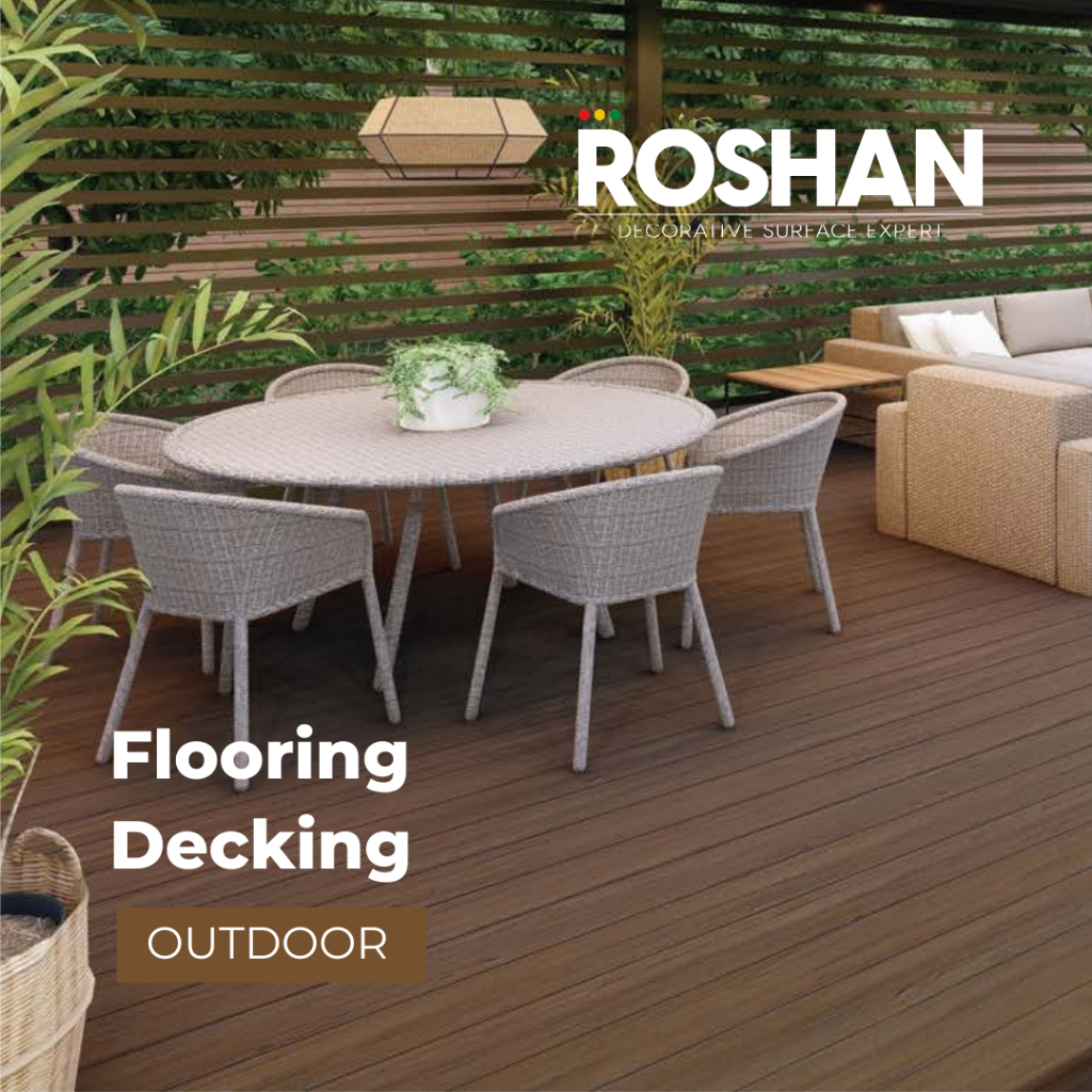 Jual ROSHAN Decking WPC Outdoor Decking Kayu Lantai Kolam Renang Motif ...