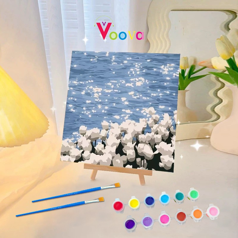 Jual VOOVA Kanvas Lukis Dilengkapi Dengan Nomor/ Paint By Number ...