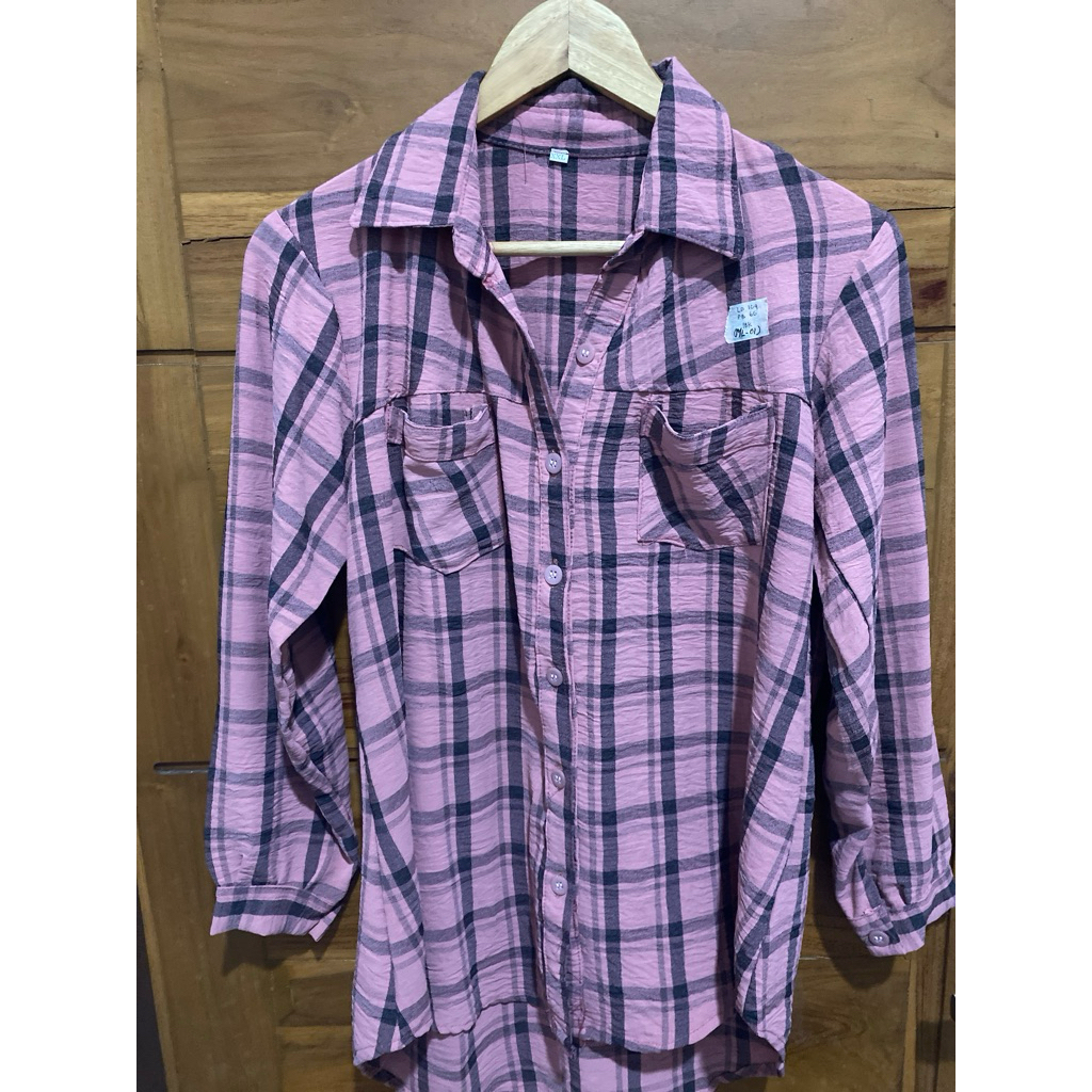 Jual KEMEJA KOTA PINK (ML01) | Shopee Indonesia