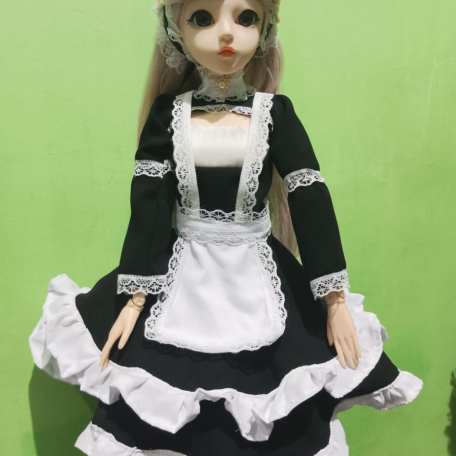 Jual Set Custom Maid Costume BJD 1/3 Kitbash Action Figure | Shopee ...