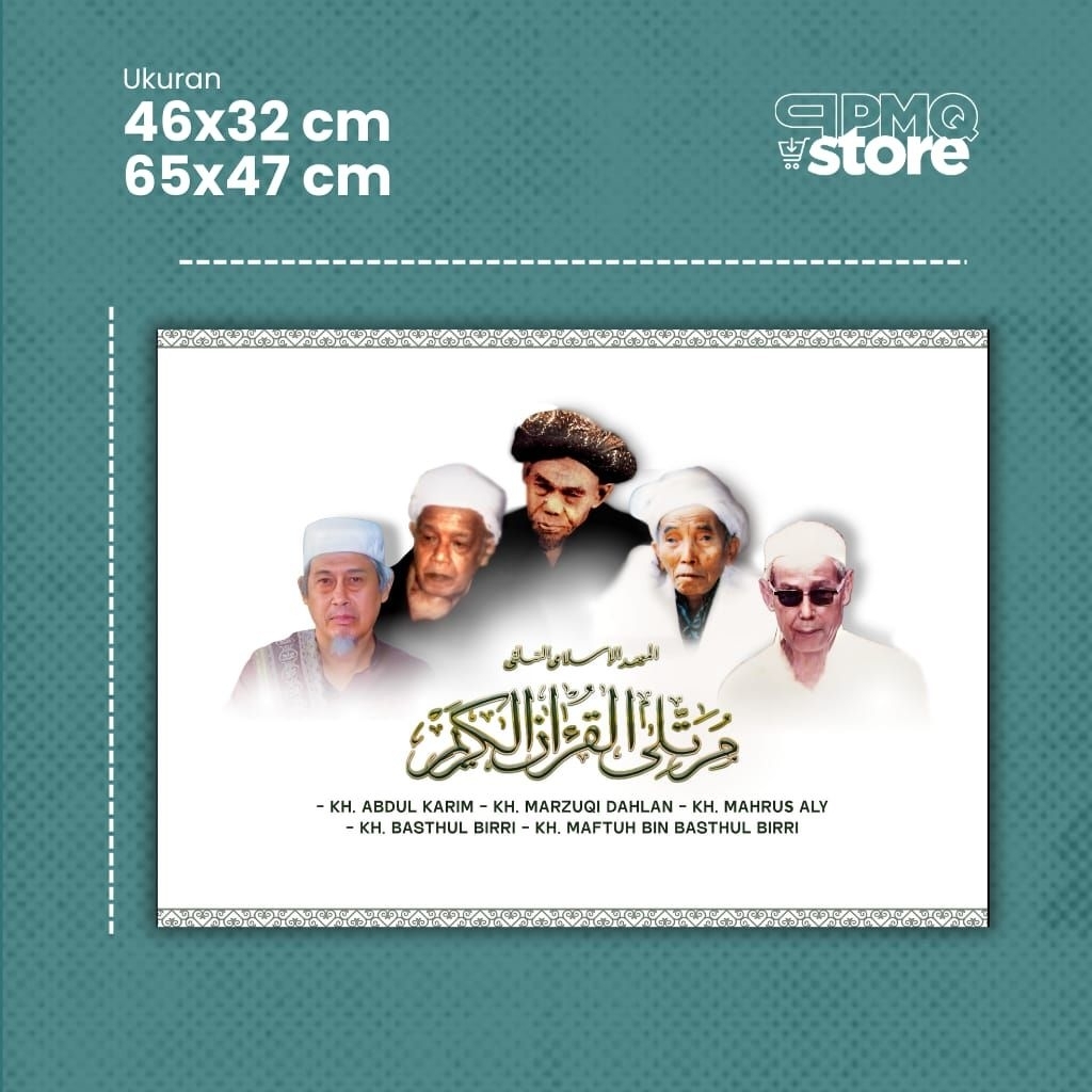 Jual Pustaka Jet Tempur Poster Masyayikh Quran |Poster 3 tokoh Lirboyo ...