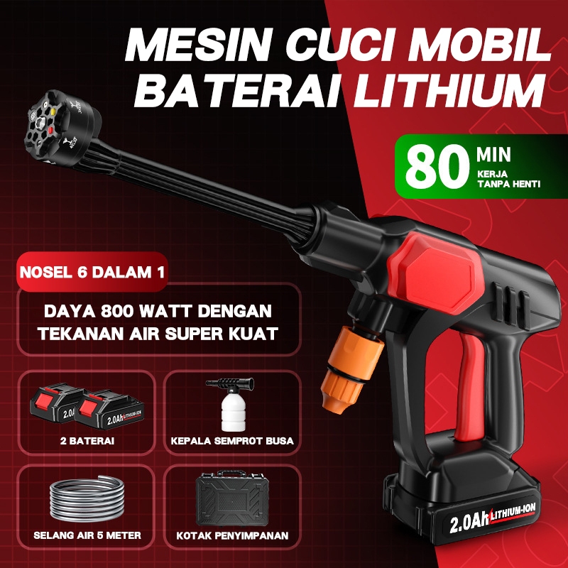Jual COD Alat Cuci Mobil Pistol Air Tekanan Tinggi Alat Portable ...
