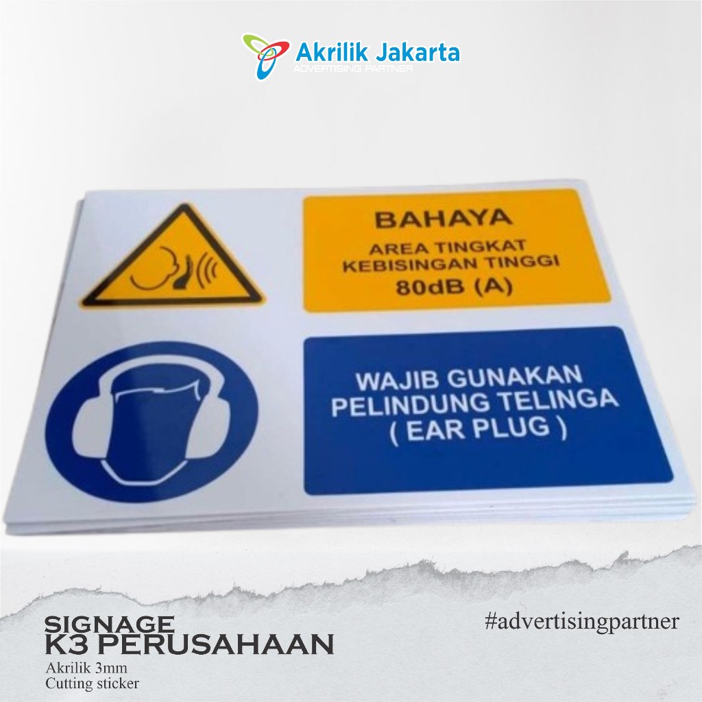Jual Signage ACP Rambu K3 Perusahaan ukuran 30 cm x 50 cm | Shopee ...