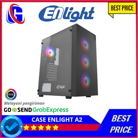 Jual Casing Gaming Komputer PC CPU ENLIGHT A2 | Shopee Indonesia
