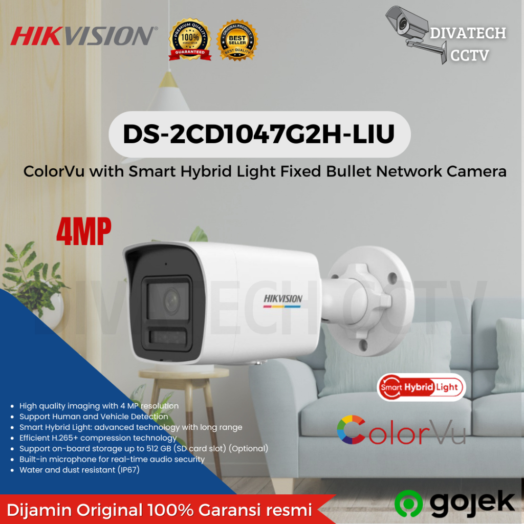 Jual HIKVISION IP CAMERA DS-2CD1047G2H-LIU ColorVu with Smart Hybrid ...