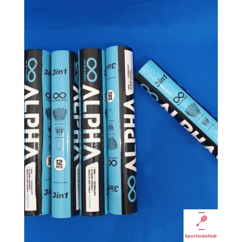 Jual Shuttlecock ALPHA NEW 3 in 1 ALPHA Blue | Shopee Indonesia
