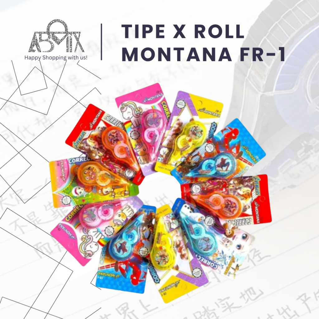 Jual (COD) CORRECTION TAPE / TIP EX KERTAS MONTANA FR-1 / TIPE X PITA ...