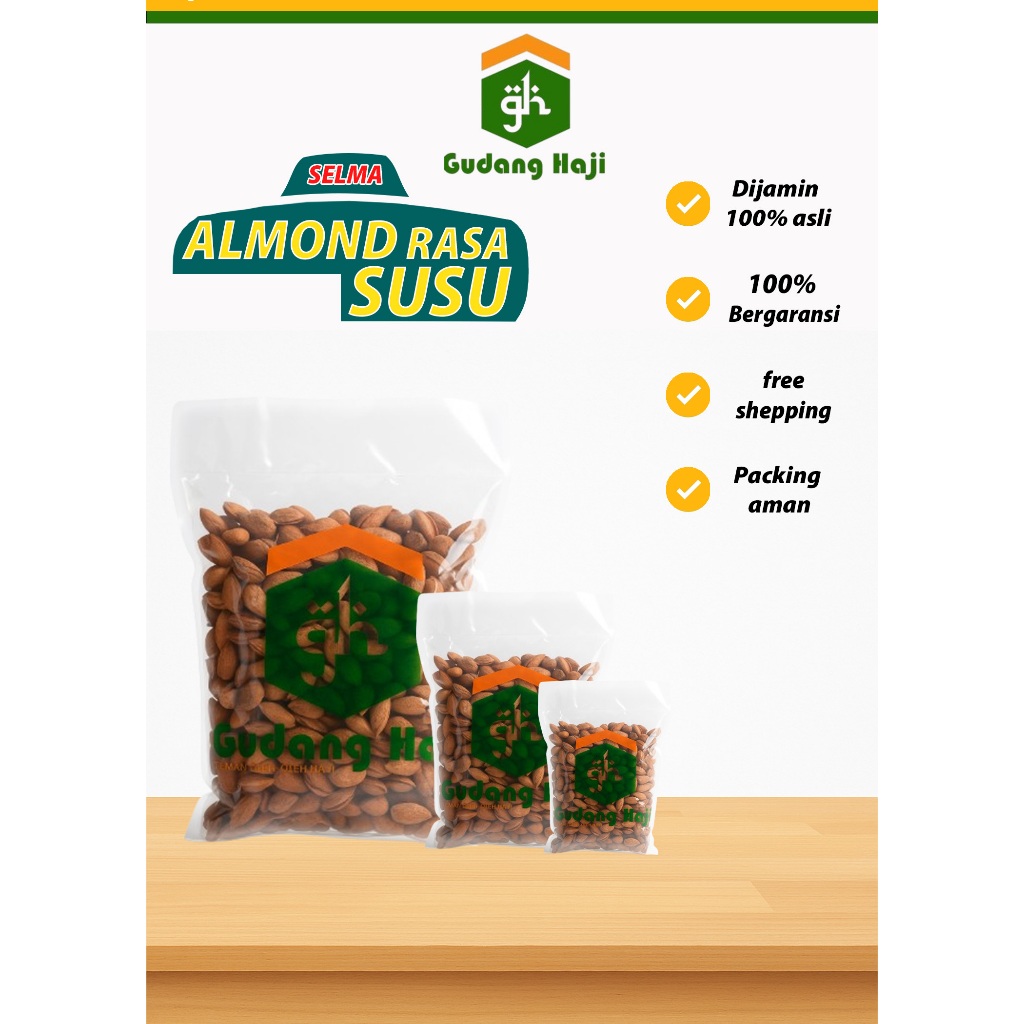 Jual Gudang Haji Almond Rasa Susu | almond susu | almond | kacang ...