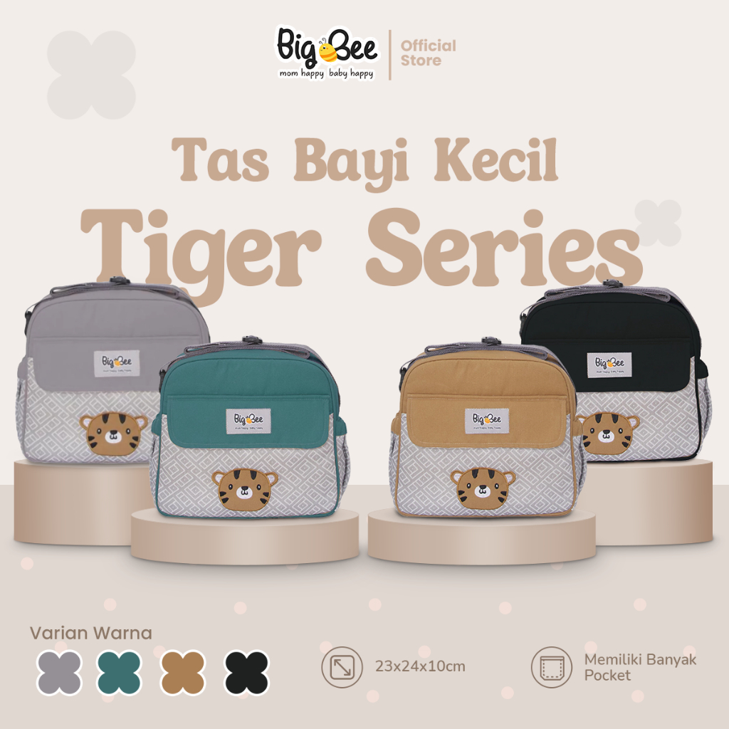 Jual Big Bee Tas Bayi Selempang Kecil Diaper Bag Karakter Tiger Series ...